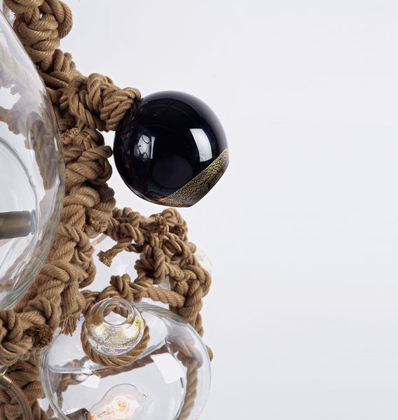 Knotty Bubbles | Chandelier - 1 Lg, 2 Sm Bubbles, 5 Barnacles | Lindsey ...