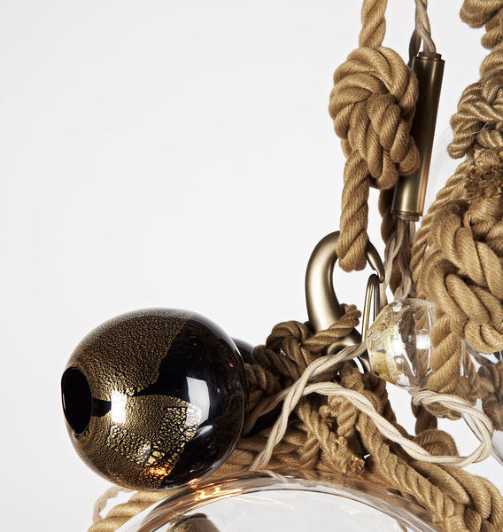 Knotty Bubbles | Chandelier - 3 Lg, 2 Sm Bubbles, 5 Barnacles | Lindsey ...